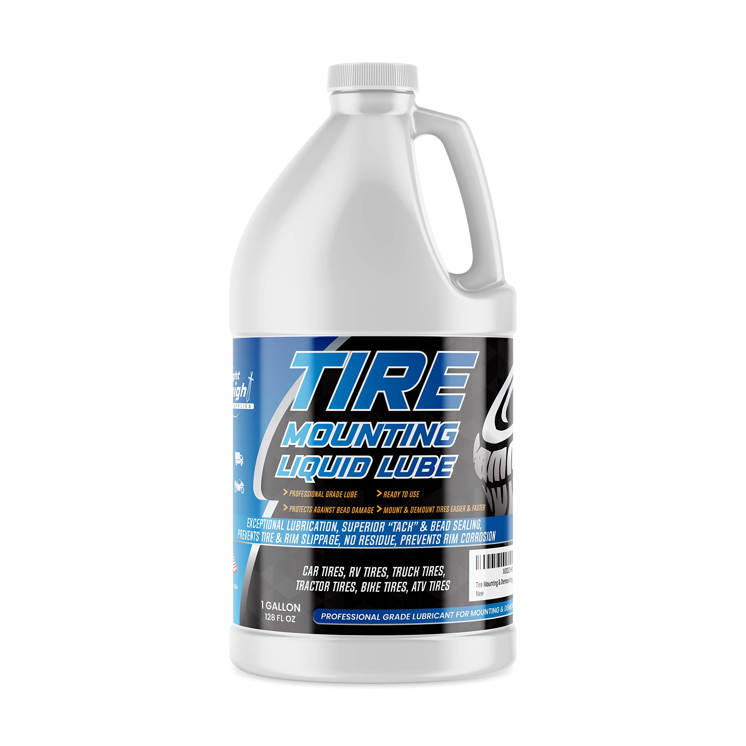 Bright Knight - Tire Lube, Tire Mounting Lube, Tire Sealant | Biodegradable & Universal | Tire Bead Sealer, Tire Soap, Bead Sealer For Tires, Aluminium & Alloy Wheels | Tire & Wheel Tools, Tire Repair