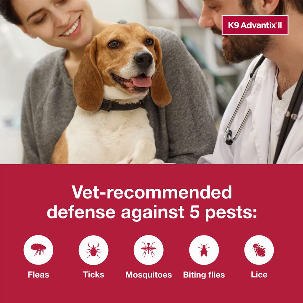 Bayer K9 Advantix II for Dogs 4-10 lbs, 2 Month Supply