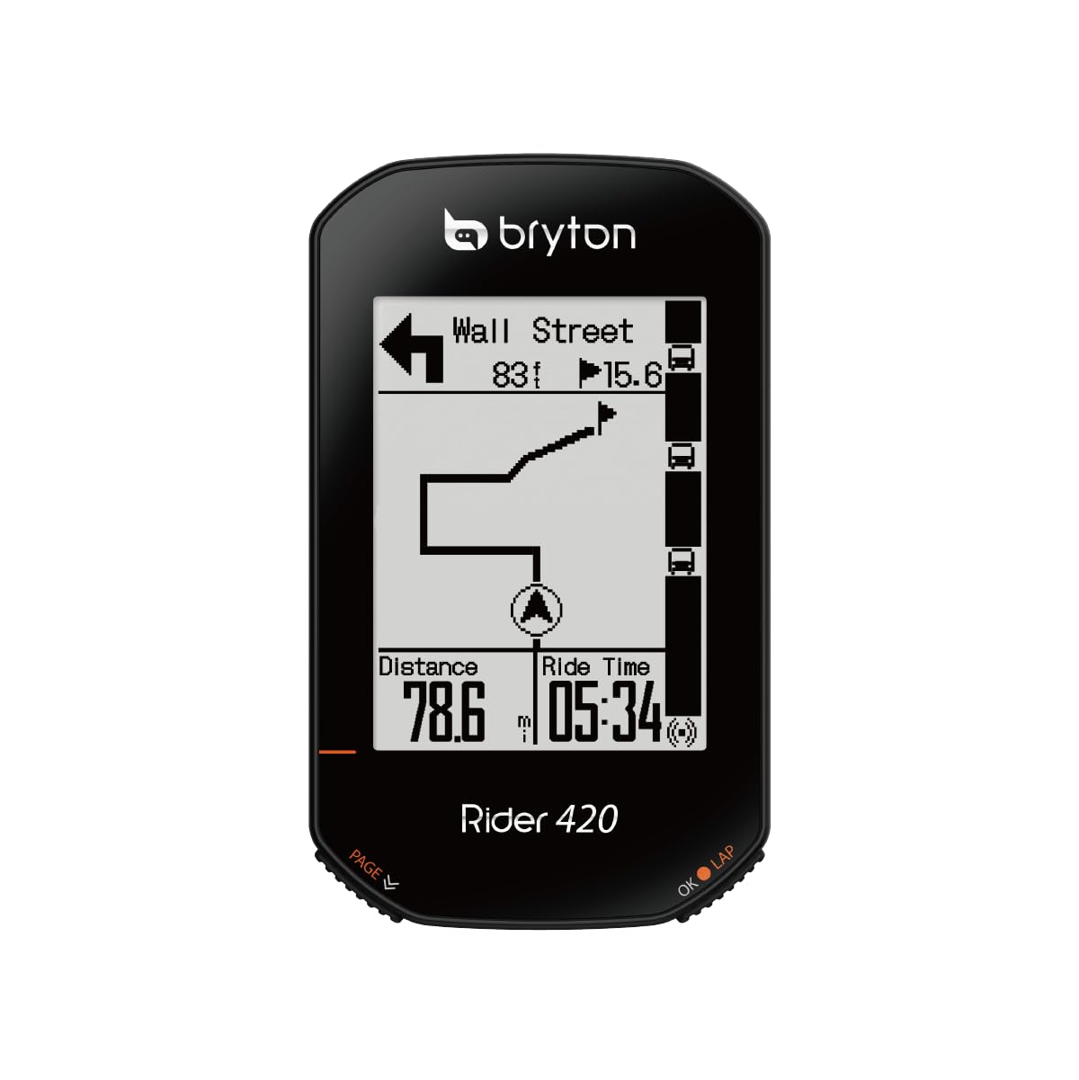 Bryton Unisex Bryton Rider 420e GPS Cycle Cycling Computer, Black, 83.9x49.9x16.9 UK