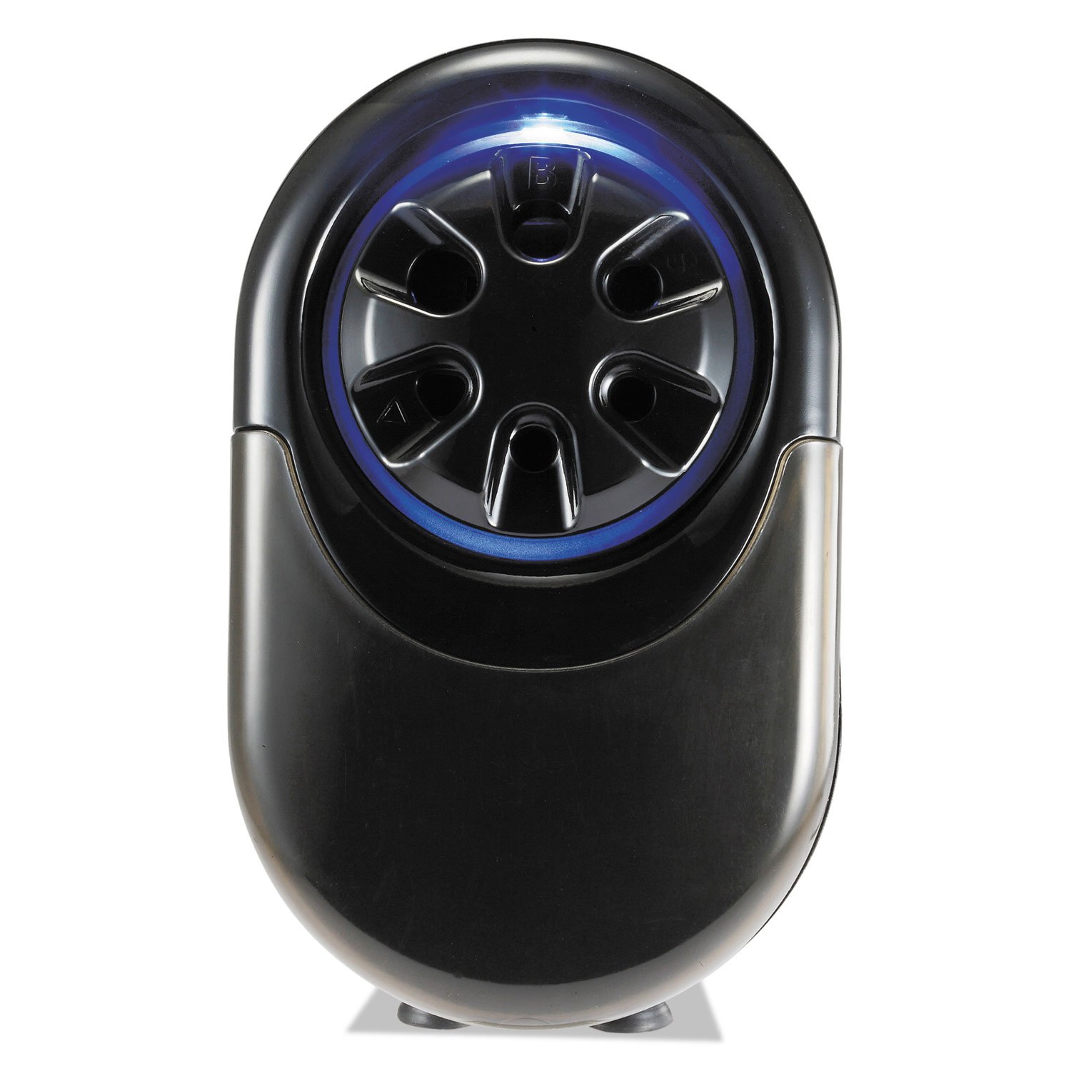 Bostitch Office Antimicrobial QuietSharp Glow Extra Heavy Duty Classroom Electric Pencil Sharpener with Replaceable Cutter Cartridge System, Silver/Black (EPS11HC), 7-3/4 l x 4-1/4 w x 7-1/4 h in