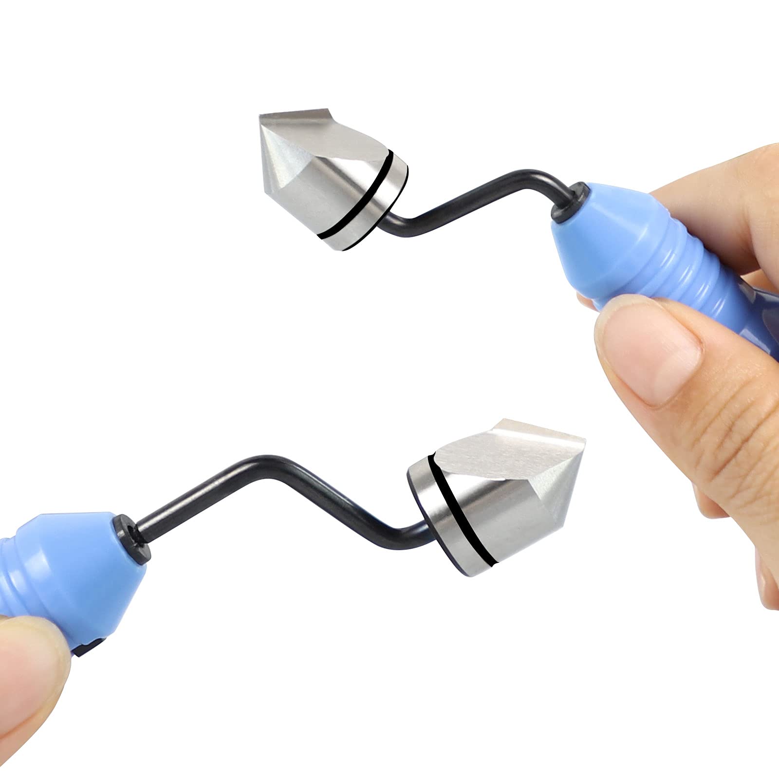 Deburring Countersink Tool Set, Askwhy RD16.5-BC1651 Countersink Hand Reamer, Great Burr Remover Hand Tool for Wood, Plastic, Aluminum, Copper and Steel (Countersink Blade Only)