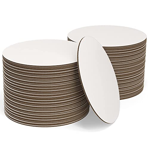 White Cake Boards Round | 25 Pack – 10 Inch | Cardboard Cake Rounds Circles | Disposable Cake Platter Board Base Tray | Cake Decorating Supplies | Cake Plate Accessories