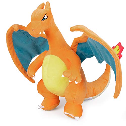 Pokémon 12" Large Charizard Plush - Officially Licensed - Charmander Evolution - Authentic Soft Stuffed Animal Toy Figure - Valentine's Day & Easter Basket Stuffer Gift for Kids, Boys, Girls - 2+