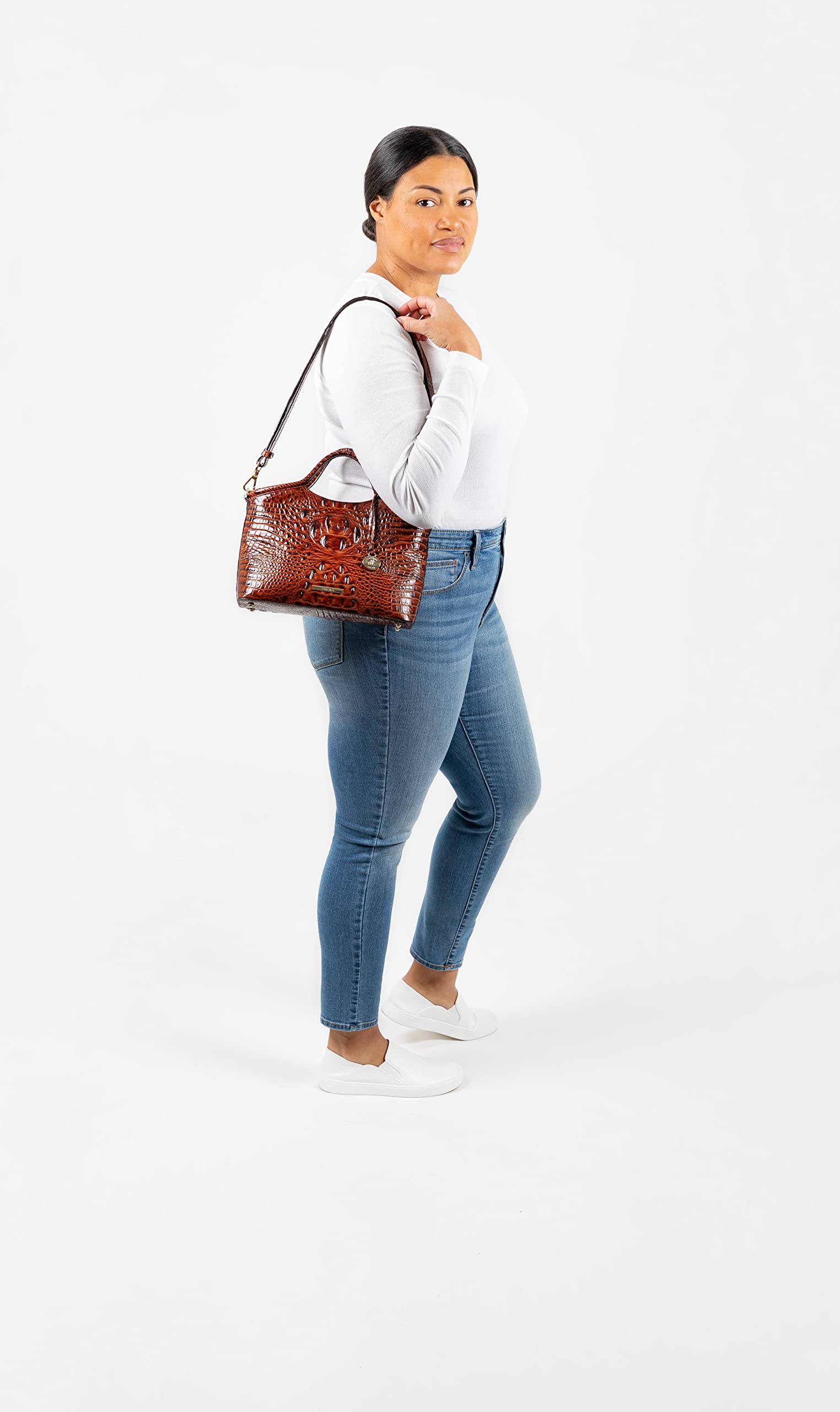 BRAHMIN Blue Ammolite Melbourne Small Elaine