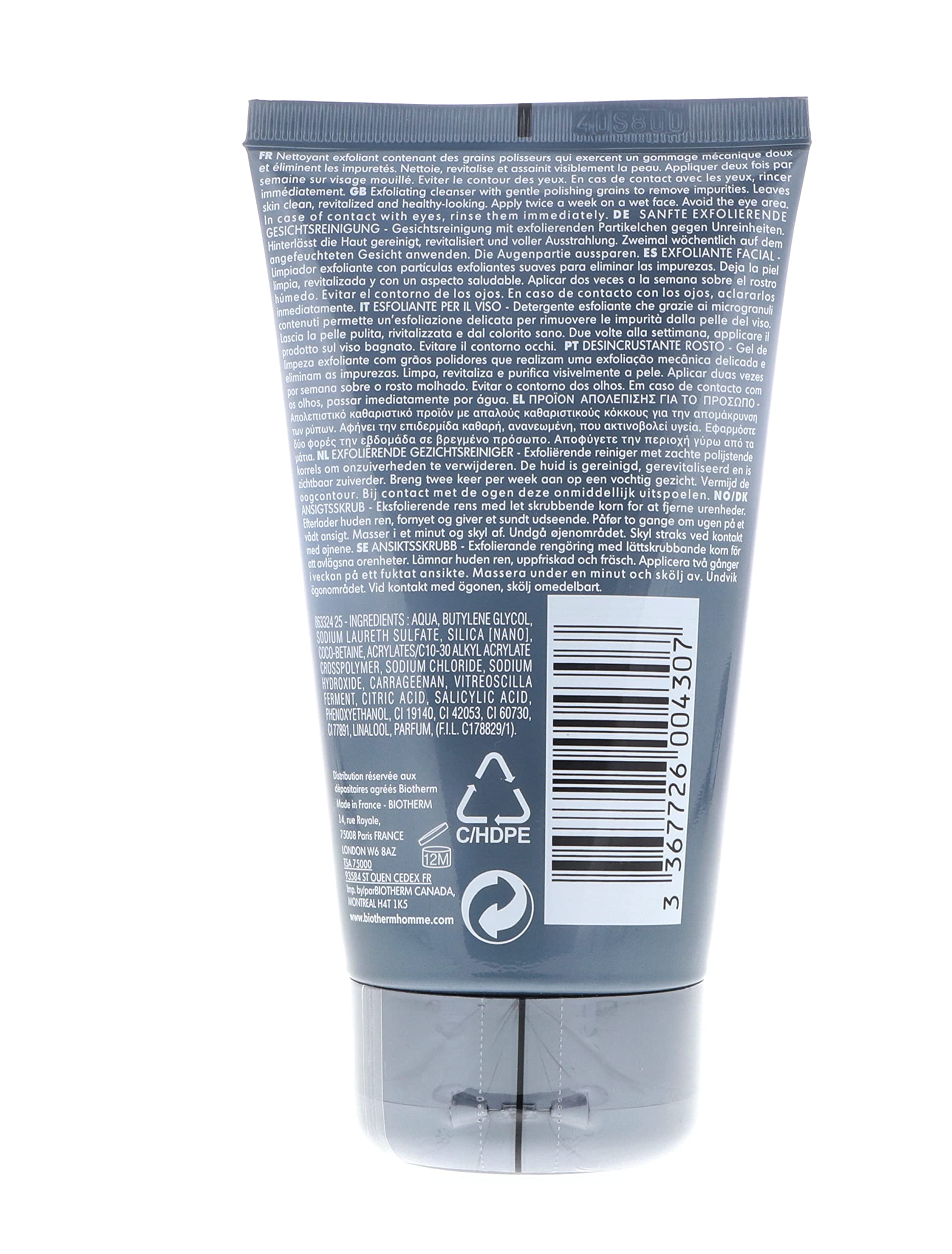 Biotherm by BIOTHERM: HOMME FACIAL EXFOLIATOR--/5.07OZ