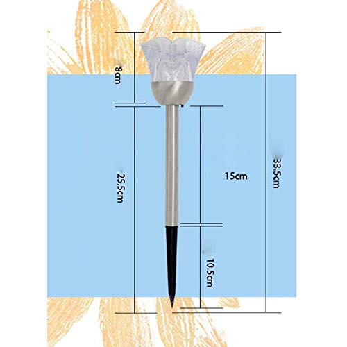 ZXY-NAN Solar Lawn Home Garden Light Solar Waterproof Light LED Outdoor Decorative Light Floor Lamp Outdoor Rose Light