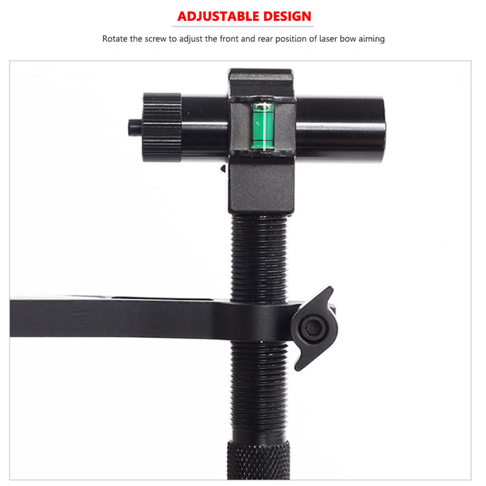 Compound Bow Red Sight TP117 Aluminum Center Aligner with 360 Degree Rotating Head and Body for Archery Hunting