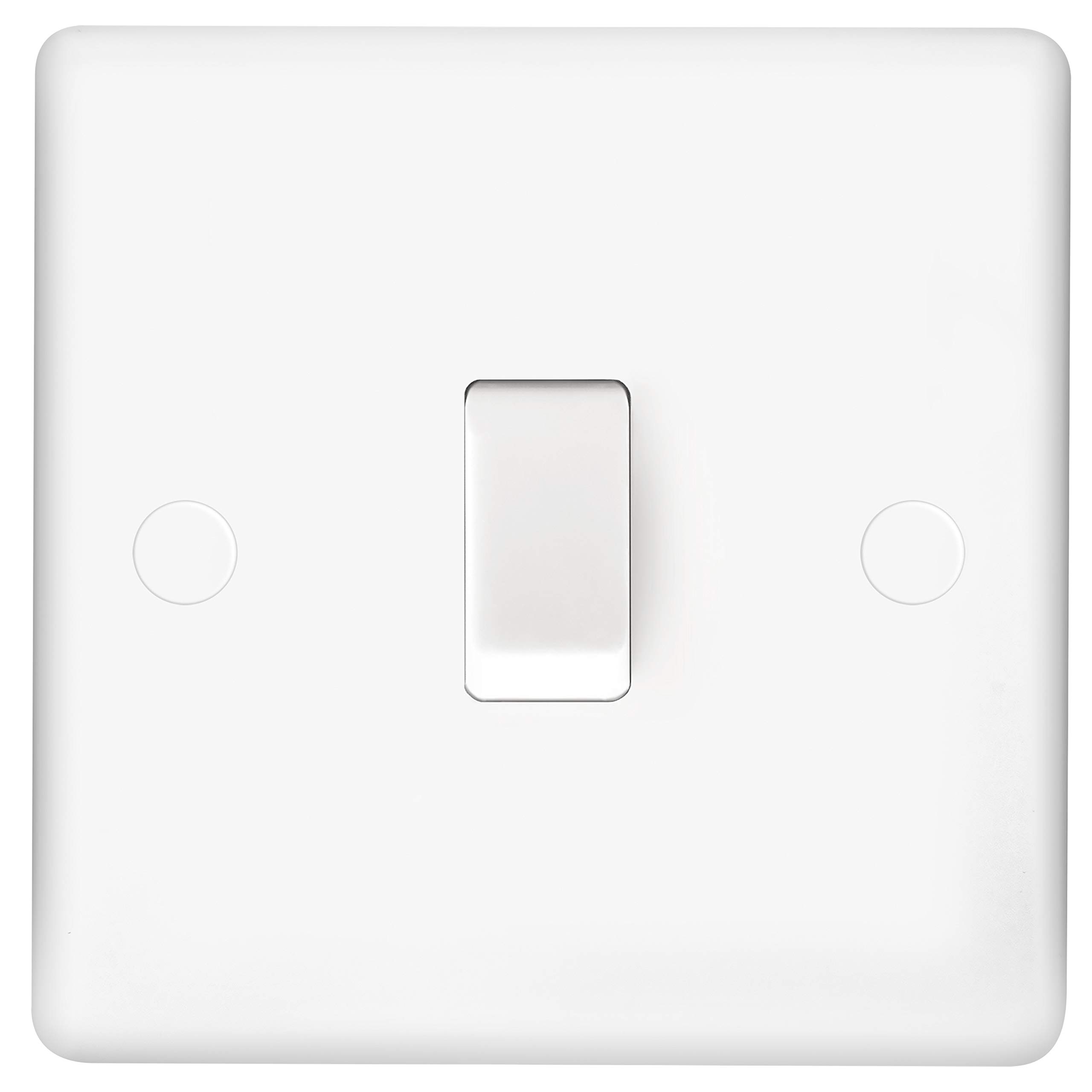 BG Electrical 843-01 Triple Light Switch, White Moulded, 2-Way, 10AX