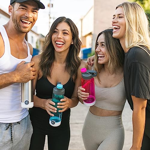 Hidrate Spark TAP Smart Water Bottle β Insulated Stainless Steel β Tap Phone to Track Water Intake, LED Glow Reminder When You Need to Drink β Chug Lid, 20 oz, Fruit Punch