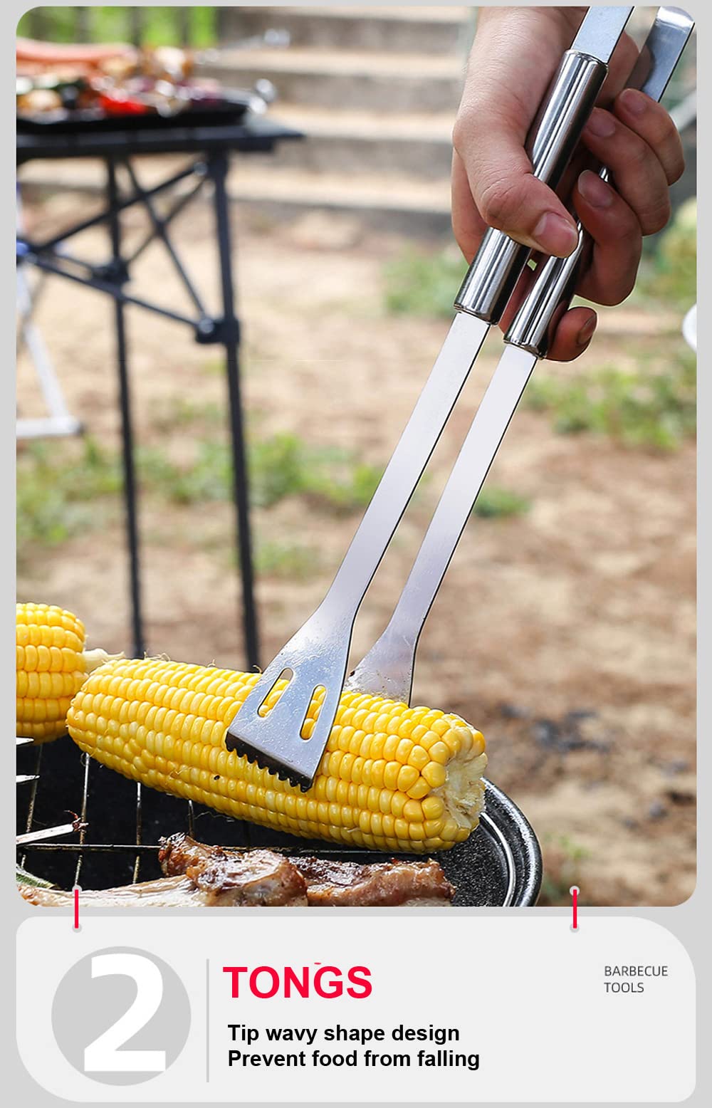 BBQ Grill BBQ Accessories, Stainless Steel Grill Tools Grilling Accessories Grill Set Barbecue Grill Accessories for Outdoor Grill, BBQ Tools Grill Utensils Grilling Tools