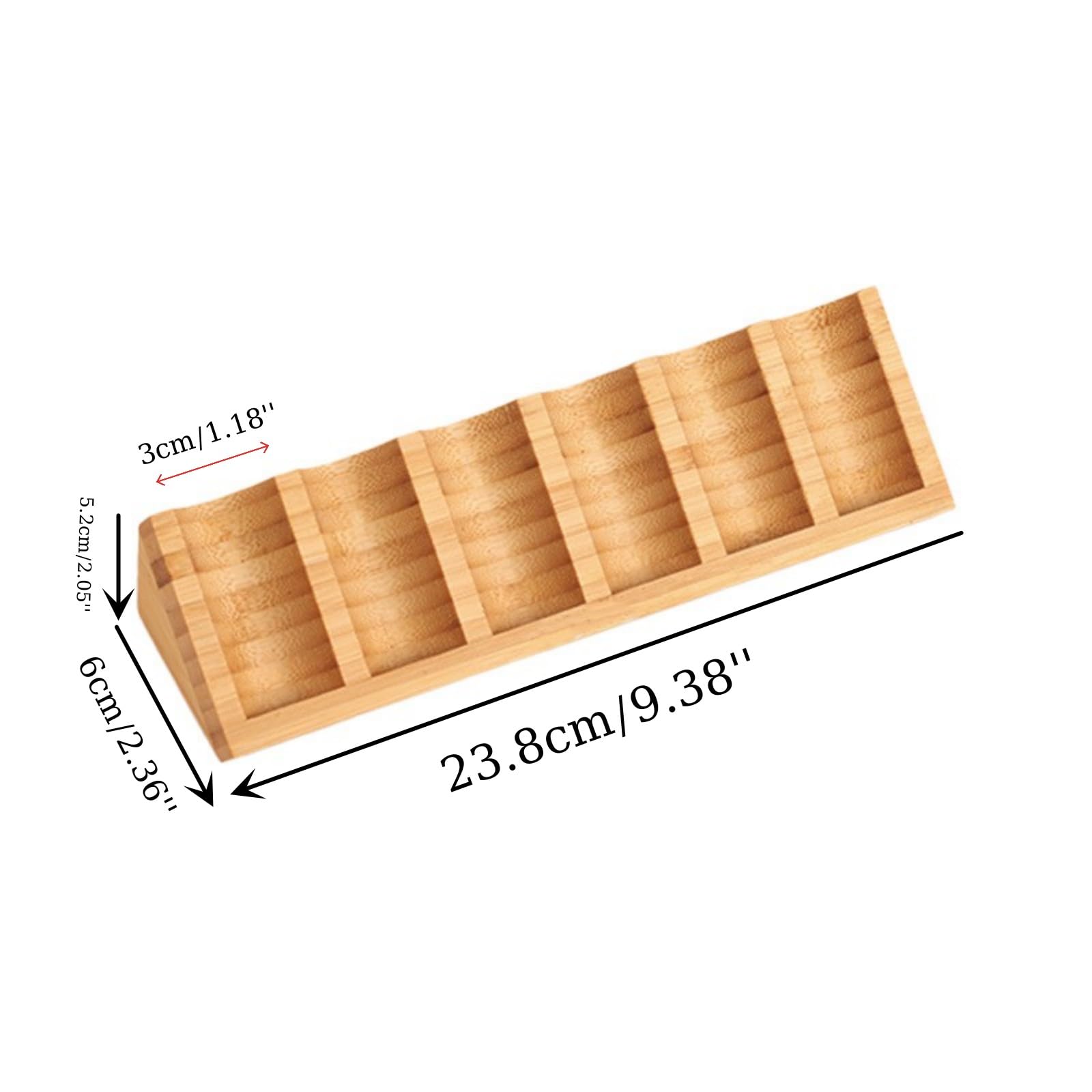 HAN SHENG 2 Pcs 6 Grids Wooden Essential Oils Storage Racks Essential Oil Organizer Essential Oils Bottles Display Stand Holder Drawer Organizer for Tabletop Essential Oils Perfume Rack