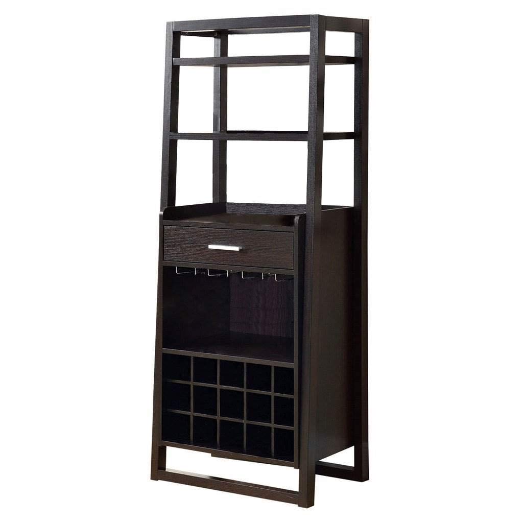 Monarch Specialties , Home Bar, Ladder Style, Cappuccino, 60"H