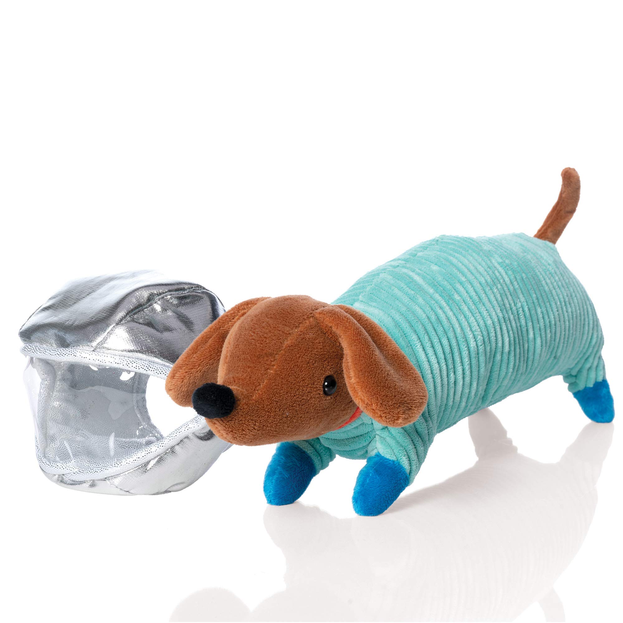 Manhattan Toy Space Dog Stuffed Animal with Removable Helmet 13" Long Toy