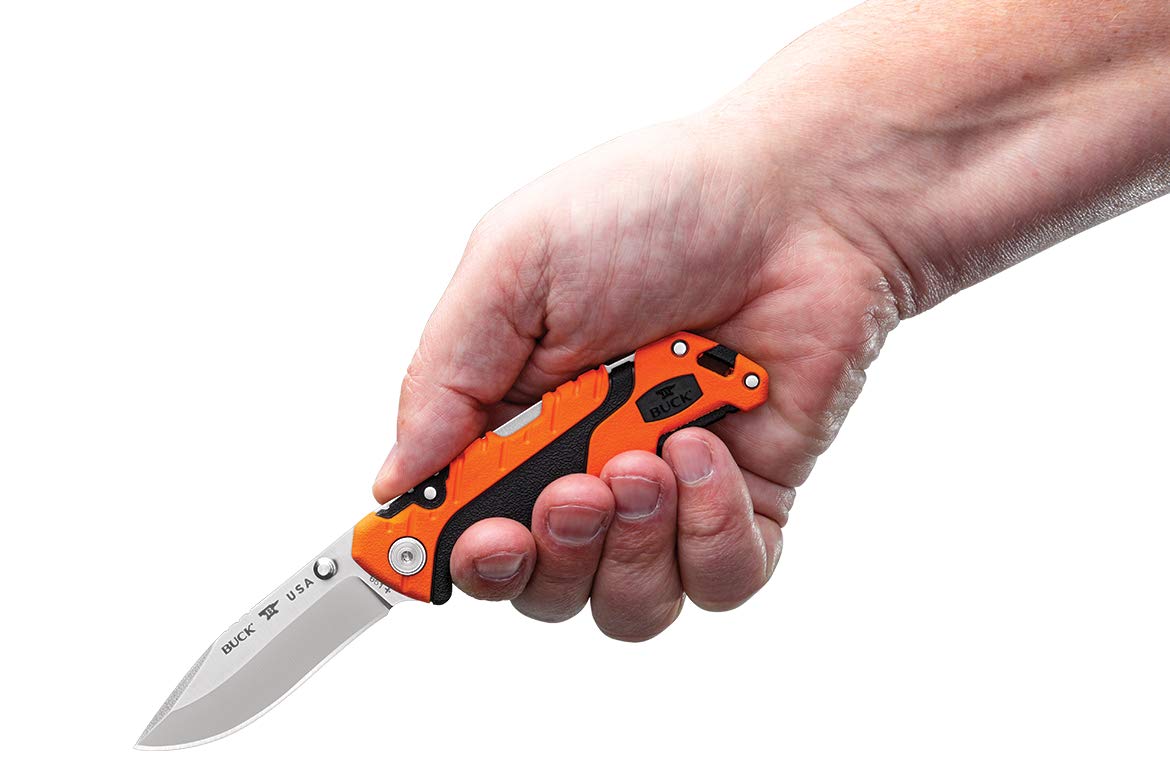 Buck Knives 661 Folding Pursuit Pro Small Hunting Knife, 3" S35VN Stainless Steel Blade, Polyester Sheath Included