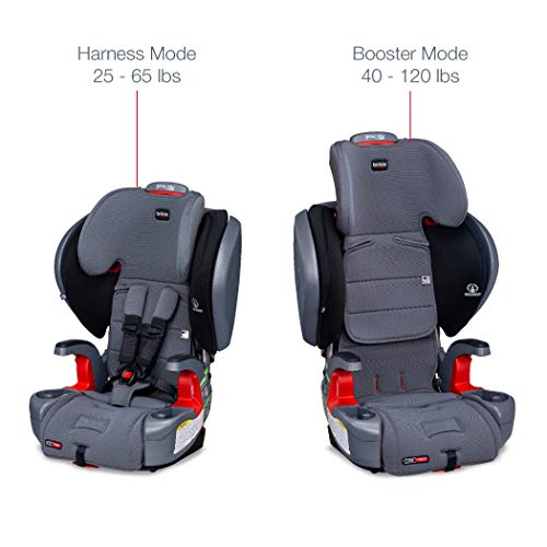 Britax Grow with You ClickTight Plus Harness-2-Booster Car Seat, Otto Safewash Fabric