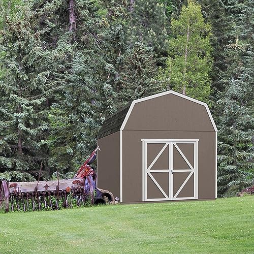 Handy Home Products Braymore 10x16 Do-It-Yourself Wooden Storage Shed with Floor