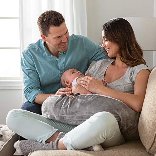 Boppy Luxe Nursing Pillow & Positioner, Gray Royal Lion