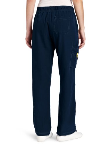 WonderWink Sporty Cargo Scrub Pant, Navy, LG, Blue