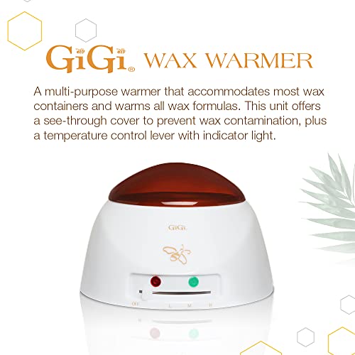 GiGi Multi-Purpose Hair Removal Wax Warmer, Multi-Formula Warmer with Adjustable Temperature Control, 14 oz.
