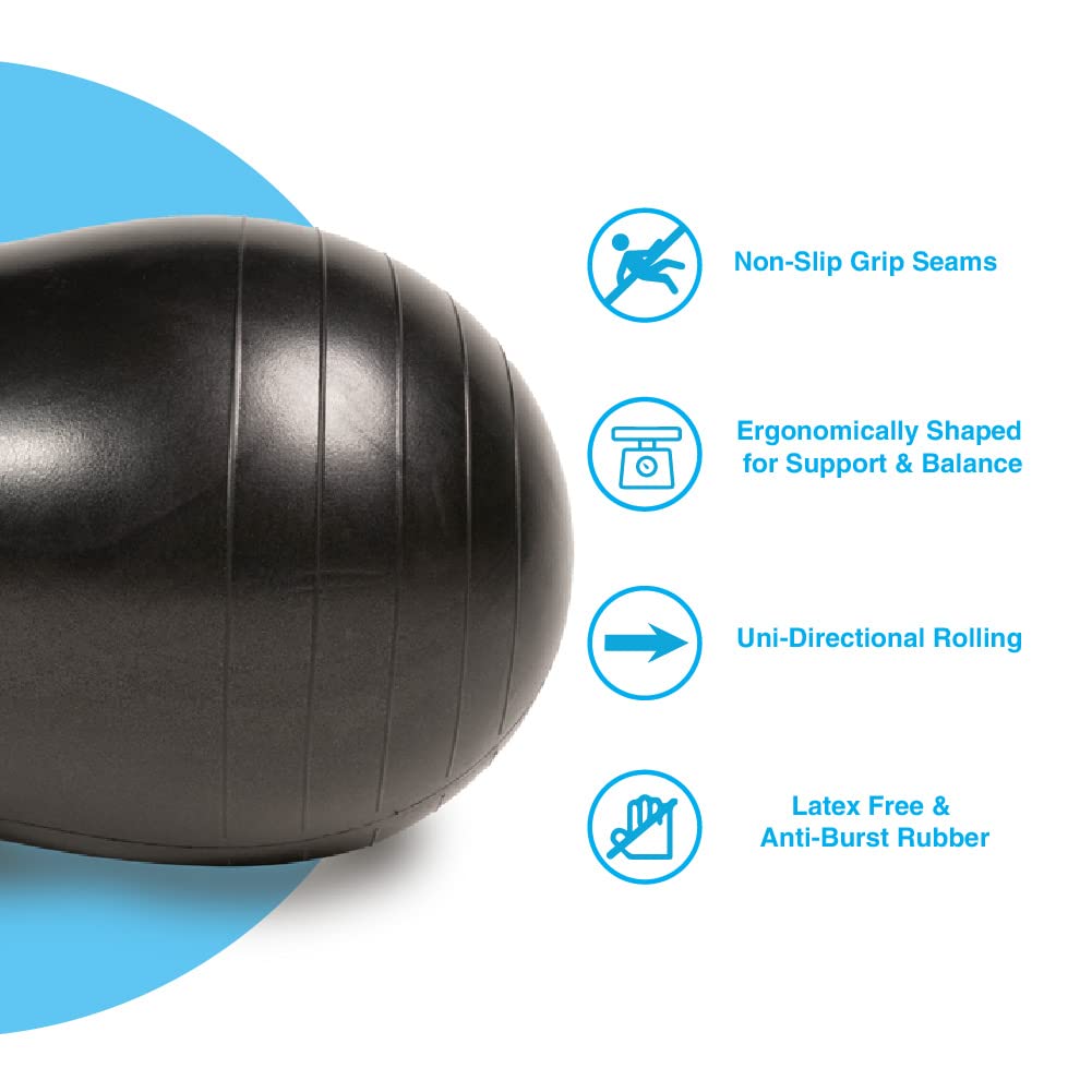 Chirp Wheel+ Foam Roller and Cloud Peanut Mobility Ball - for Pain Relief, Physical Therapy, & Deep Tissue Massage