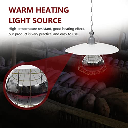 Egg Candler Lamp Farm Livestock Chicken Heat Lamp Holder Piglet Heating Lamp Light Heat Preservation Tools for Replacement Insulation Livestock Fertile Eggs for Hatching Egg Incubator