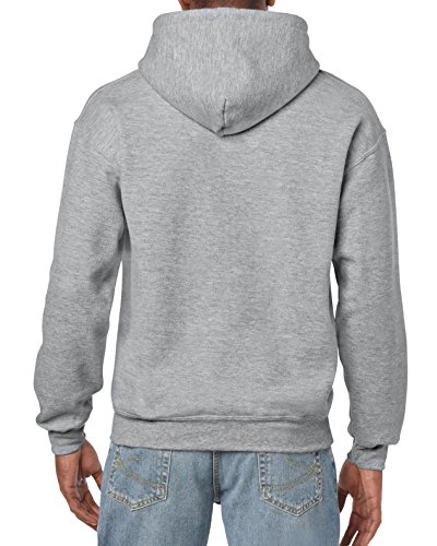 Gildan Men's Heavy Blend Fleece Hooded Sweatshirt G18500 (Small, Purple)