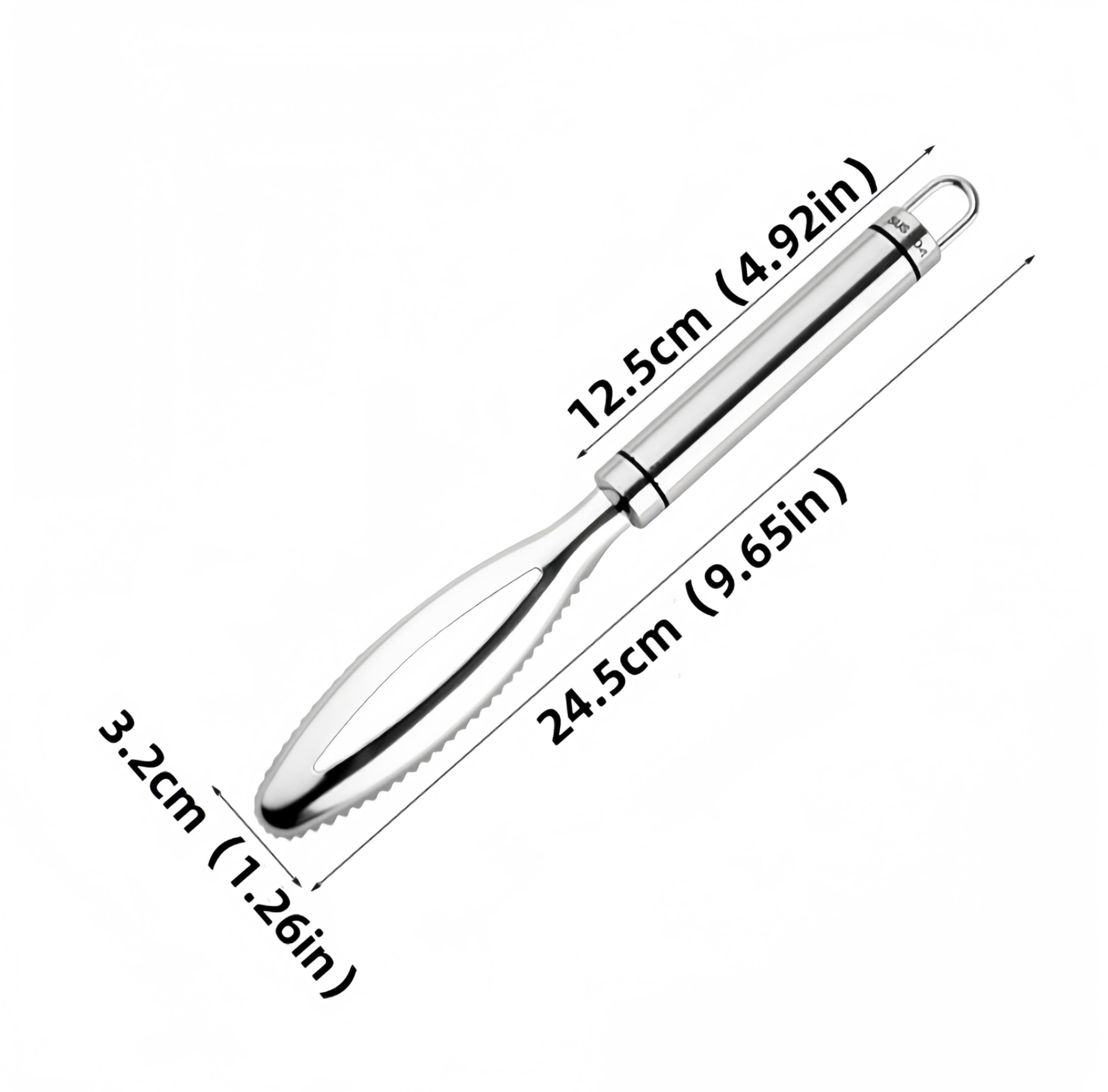 Fish Scale Remover,304 Stainless Steel Fish Scaler Easy Use Fish Descaler Tool,Fish Scaler Remover Lung Remover for Family Kitchen,Easy to Clean Kitchen Tool(9.65 * 1.26in)-SATONBEYI
