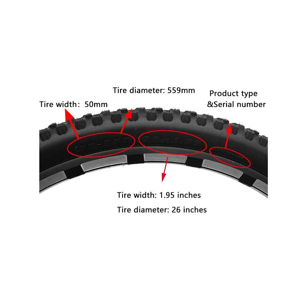 Bibike 26x1.95 Mountain Bike Tube 60TPI