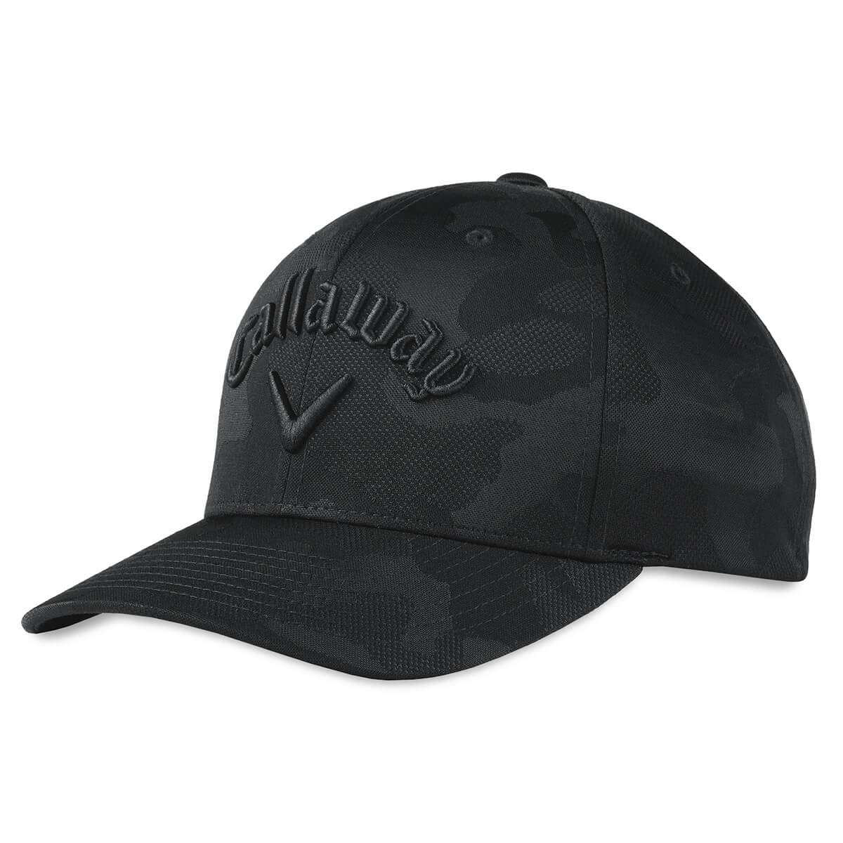 Callaway Camo Flexfit Snapback Hat, One Size, Black