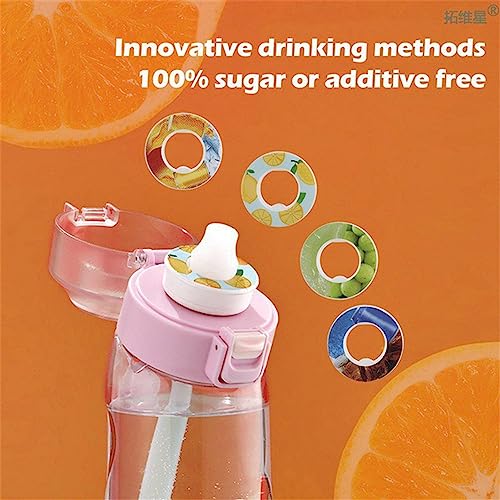 hixswnu 7Pcs Compatible with Air Up Water Bottle with Flavor Pods, Water Bottle with Flavor Pods,Fruit Fragrance Water Bottle for Daily Exercise Boost Drinking Water,005