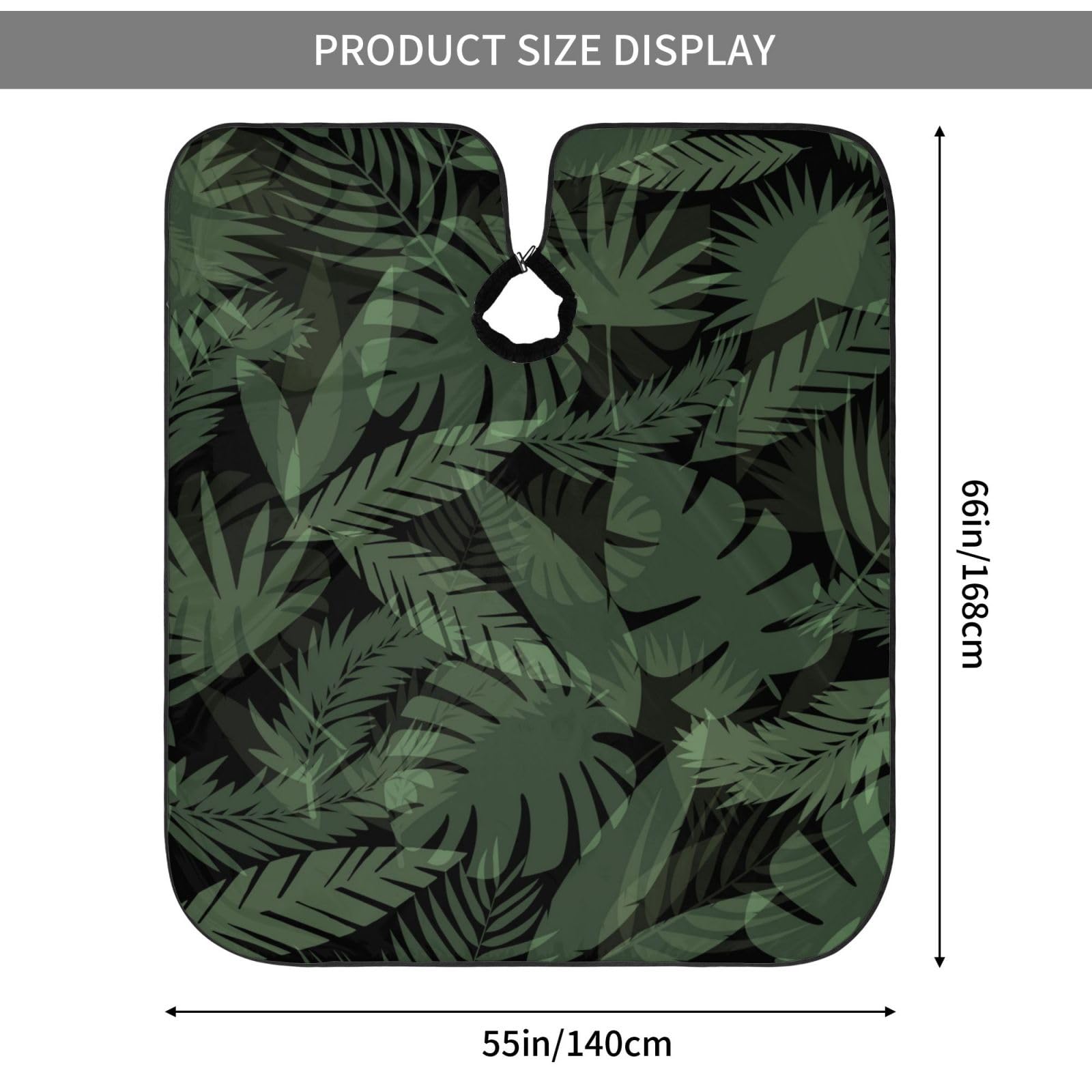 Custom Professional Salon Barber Cape Personalized Hair Cutting Cape with Closure Snap Customized Hairdressing Apron for Barbershop Home (55 x 66 inch)