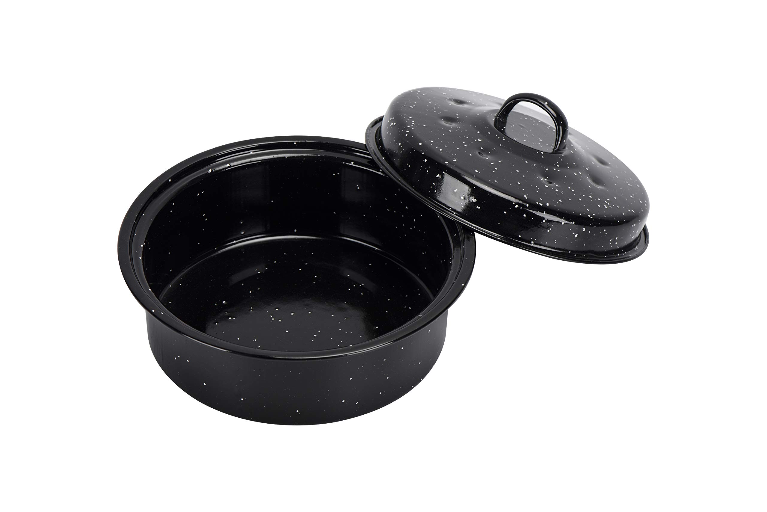 ENAMORY 3-QT Black Covered Round Roaster Pan