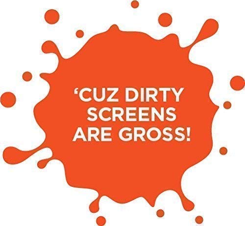 WHOOSH! Laptop Screen Cleaner Spray and Wipe - 3.4 + 0.3 fl oz + 2 Microfiber Cloths - Duo with Large & Travel Size Bottles for Eyeglass Cleaner, Car Screen & Phone Cleaner - iPhone Cleaning Kit