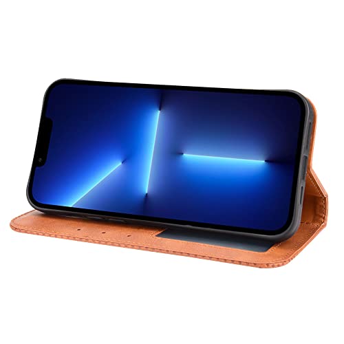 MojieRy Phone Cover Wallet Folio Case for LG V60 THINQ 5G, Premium PU Leather Slim Fit Cover for V60 THINQ 5G, 1 Transparent Photo Frame Slot, 2 Card Slots, Easy Carry, Brown