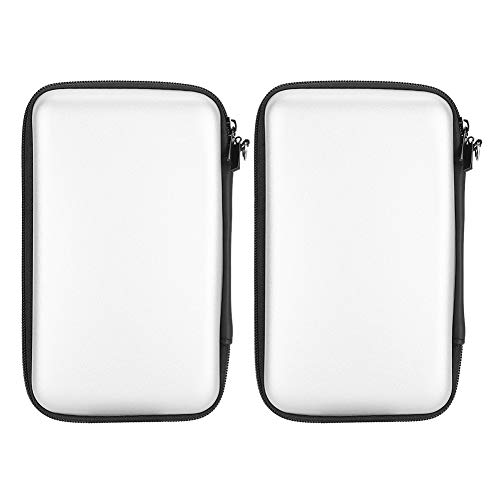 Bright Storage Bag, Portable Storage Bag Layer Nylon Compartments Rubber Frame Scratch Flannelette with PU for Ndsill/Nintendo 3dsxl