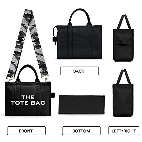 Fancy Forest The Tote Bag for Women with Zipper, Large/Medium/Small Size, Canvas tote bags