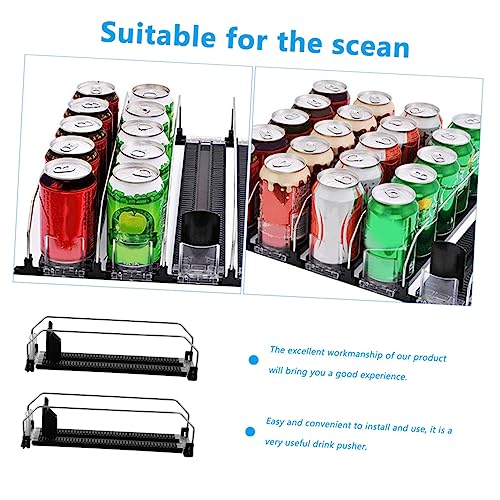 Mobestech Plastic Drinkware Drink Pusher A Plastic Drinkware Bottle Sliding Organizer Drink Propeller Drink Shelf Replenishment Pusher Hydrating Putter Cart Drinks Plastic Drink Propeller