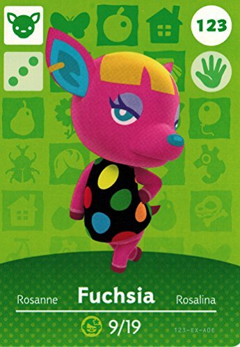Nintendo Animal Crossing Happy Home Designer Amiibo Card Fuchsia 123/200 USA Version by Nintendo