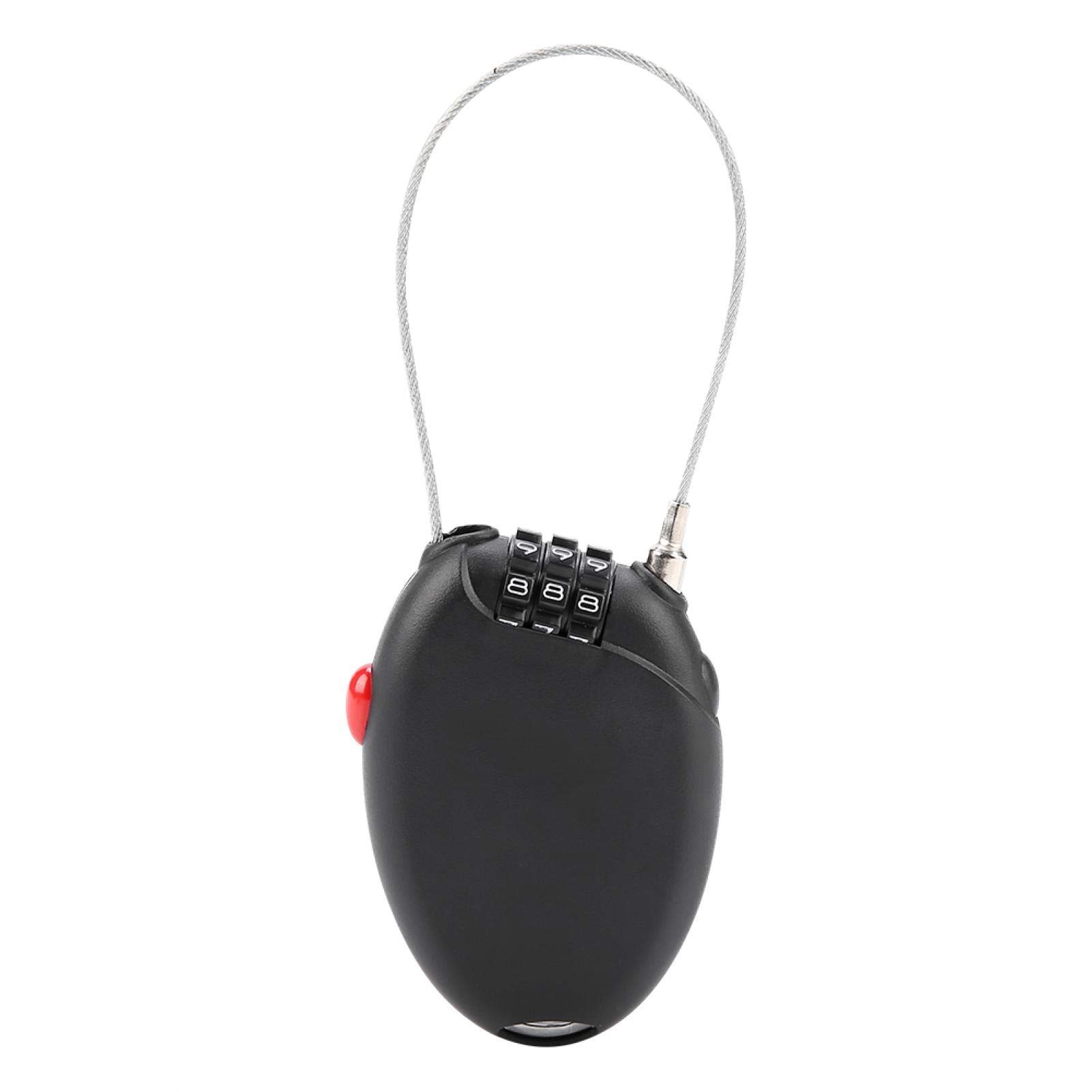 Bicycle Lock, Lightweight Steel+Plastic Bicycle Code Lock, Tough Portable for Motor Bike Bicycle Baby Cart