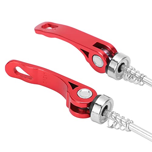 Bicycle Hub Quick Release Lever, Easy to Install Quick Release Skewer 145mm 185mm for Road Bikes for Mountain Bikes(red)