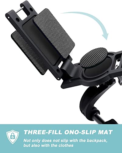 Professional GoPro Mount for Backpack Strap,Adjustable Camera Shoulder Mount Compatible with GoPro Hero 9 8 7 6 5 4 Black, Session, Insta 360 One R, DJI Osmo Action and Most Action Camera