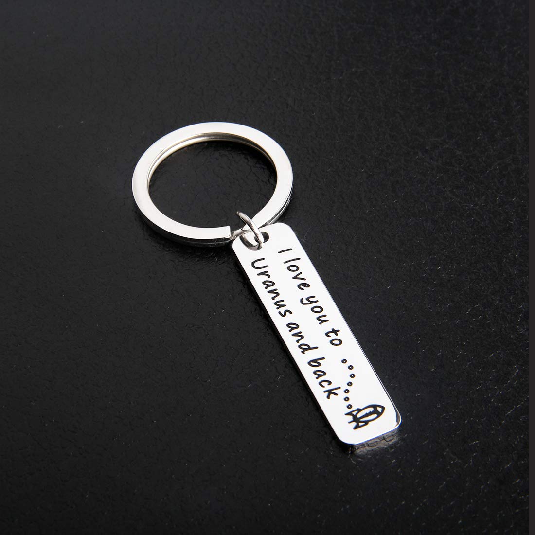 Boyfriend Gift I Love You To Uranus And Back Couple Keychain Gifts for Girlfriend (keychain)