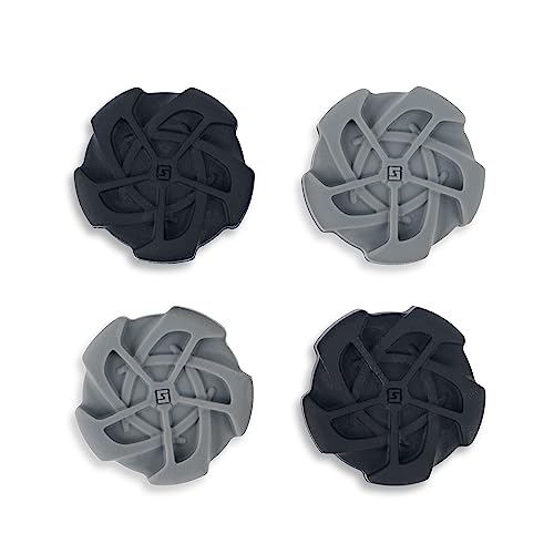 GeekShare Silicone Thumb Grip Caps for Xbox One Controller,Anti-Slip Joystick Cover Set Thumbstick Caps Compatible with Xbox Series X - 2Pairs/4PCS - Black & Gray