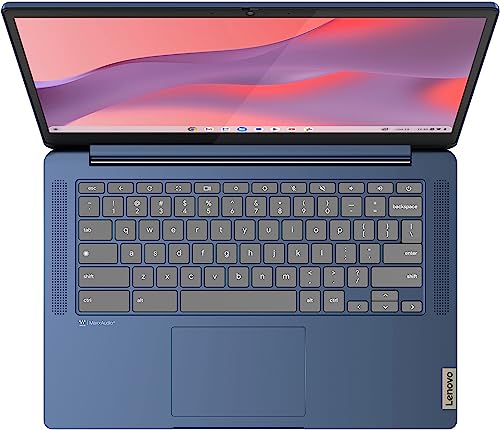 Lenovo Newest Flagship Chromebook, 14" FHD Touchscreen Slim Thin Light Laptop Computer, 8-Core MediaTek Kompanio 520 Processor, 4GB RAM, 64GB eMMC, WiFi 6,Webcam, Long Hours, Chrome OS+HubxcelAccesory