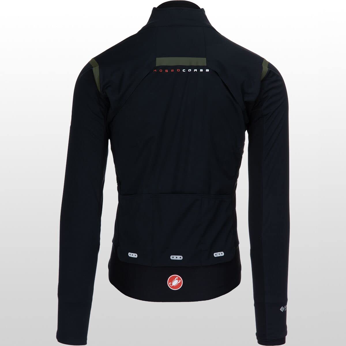 Castelli Alpha Ros 2 Limited Edition Jacket - Men's Light Black Outer/Military Green Tape, L