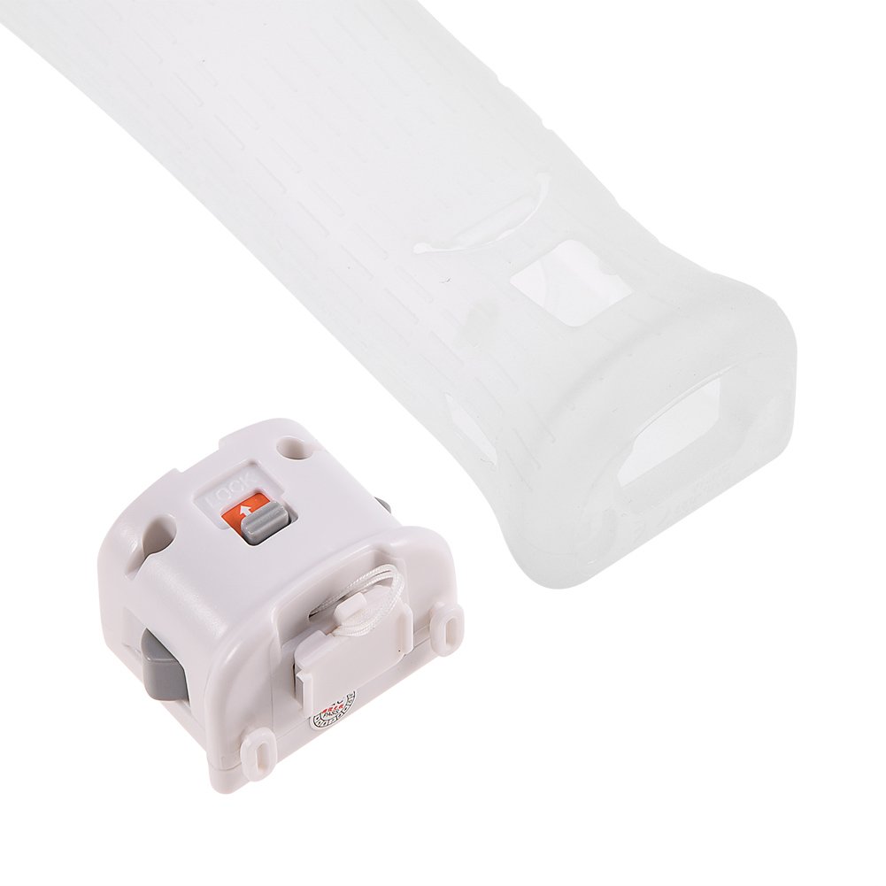 Motion Plus Adapter for Wii, Motion Plus Sensor Adapter for Wii Remote Controller Soft Silicon Case Cover