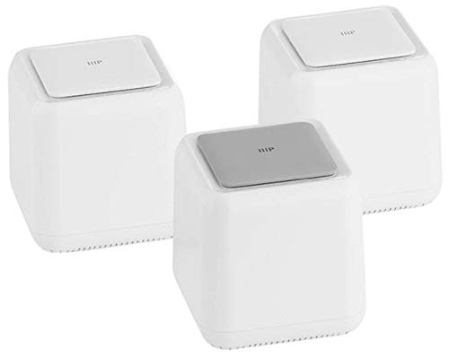 Monoprice Whole Home Mesh Wi-Fi System, Wi-Fi Router and 2 Satellite Extenders, Quick Setup by Touch Link Technology Covers Entire Home up to 4500 sq. ft.