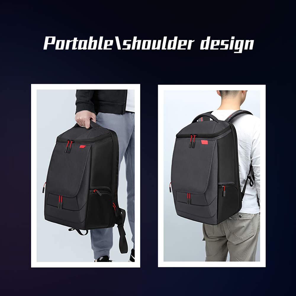 BUBM Large Capacity Backpack Bag for PS5 Console Controller Travel Storage Carry Backpack for PS5