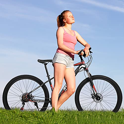 Chance Bicycle 29-Inch 21-Speed High Carbon Steel, Front and Rear Disc Brake Mountain Bike Mini Bikes Adults Fast