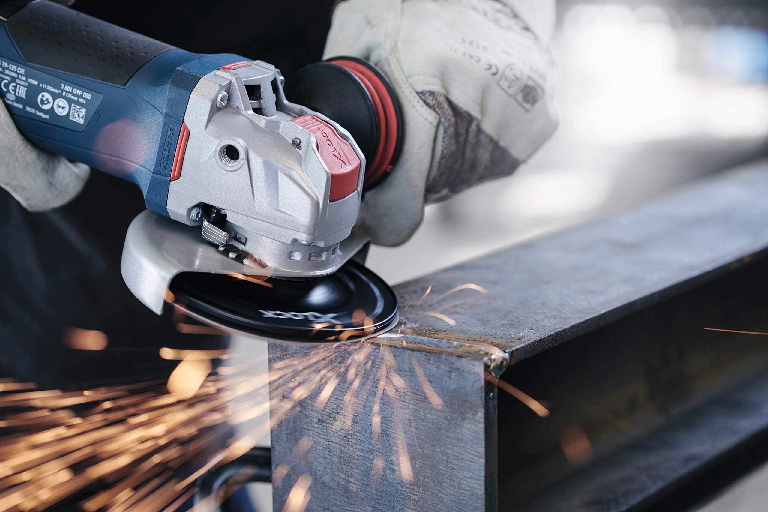 Bosch GWX18V-50PCN 18V X-LOCK EC Brushless Connected-Ready 4-1/2 In. – 5 In. Angle Grinder with No Lock-On Paddle Switch (Bare Tool) (Renewed)